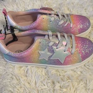 wonder nation | Shoes | Rainbow Glitter Star Shoes | Poshmark